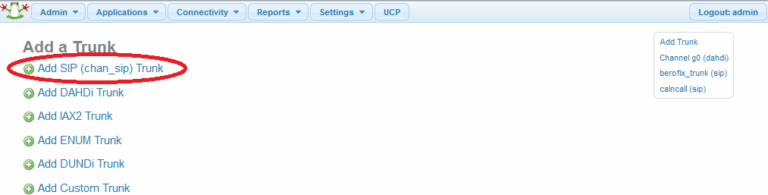 FreePBXでCloudNippon SIPトランクを設定する
